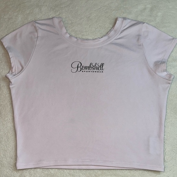 Bombshell Sportswear | Tops | Bombshell Sportswear Crop Tee Size L ...
